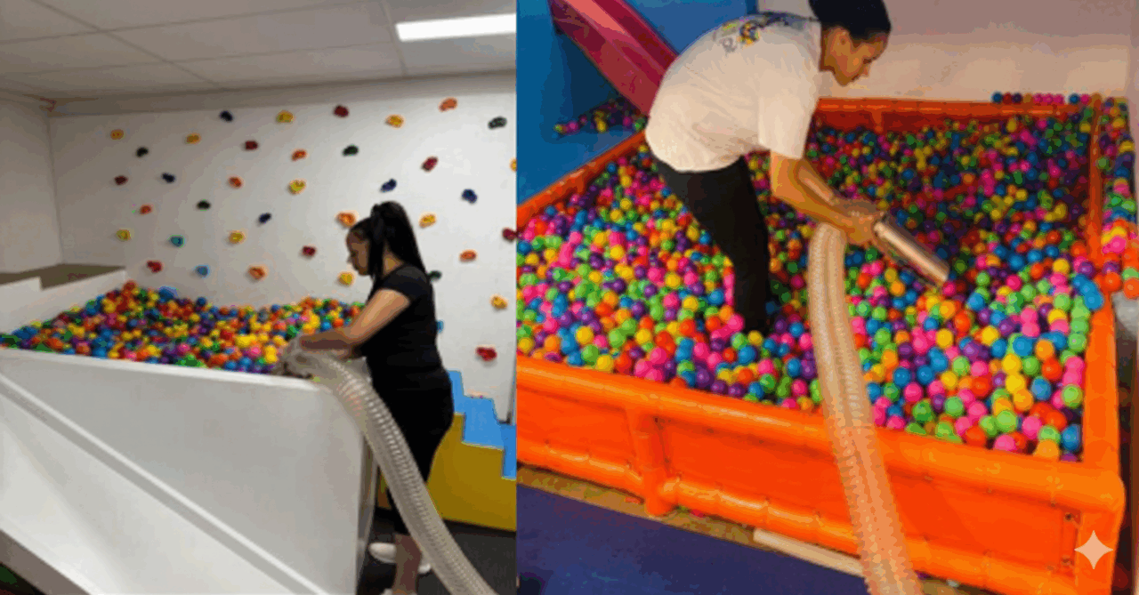 Ball Pit Cleaning | The Play Pit